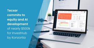 Tecxar commits to equity and AI development of nearly $500k for InvestHub by Konzortia